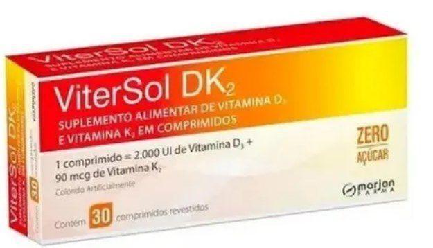 Vitersol Dk2 Zero Açúcar 30 Comprimidos Revestidos - Marjan - Vitaminas ...