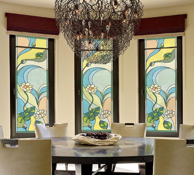 Vitral Adesivos Para Vidros Portas Janelas Ref M7 - Papel Vinil ...