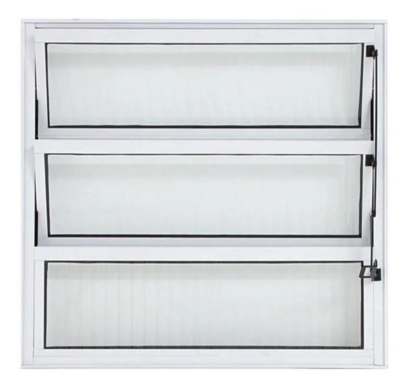 Vitro Basculante 60x60 Alumínio Vidro Canelado Janellot - Janela ...