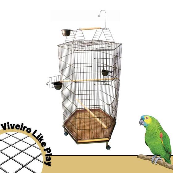 Viveiro Para Papagaios Like Play Bragança Ouro Velho Grande - Viveiros ...
