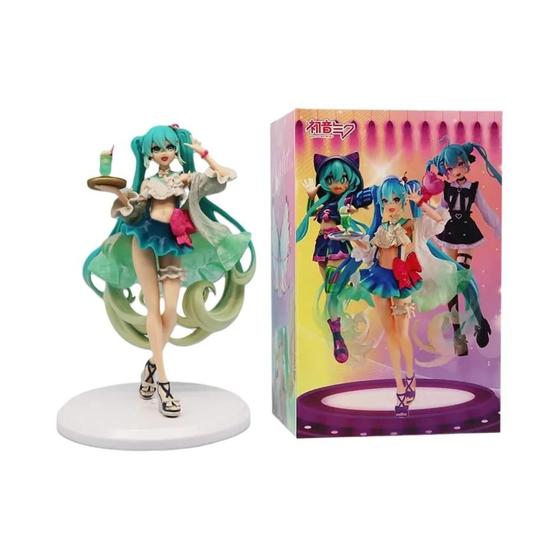VOCALOID Hatsune Miku Melon Soda Float PVC Action Figure Judai Original Furyu Exceed Boneca ...