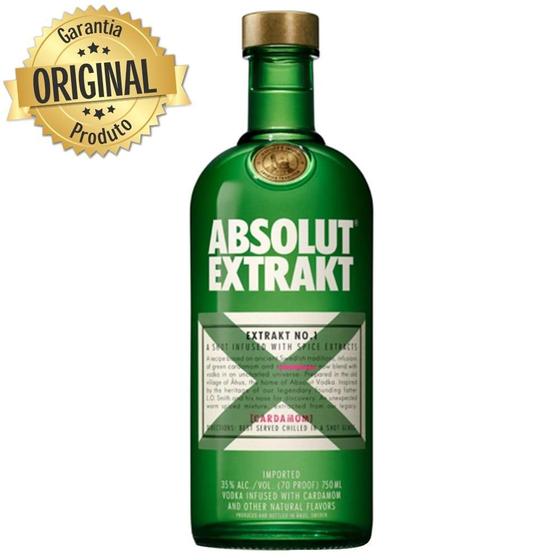 Vodka Absolut Extrakt 750 ml - Bebidas Destiladas - Magazine Luiza