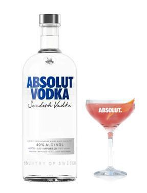 Vodka Absolut Regular 1L + TAÇA ABSOLUT AÇÃO DRINKABILITY - Vodka ...