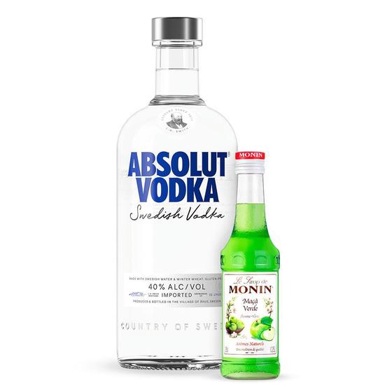 Vodka Absolut Regular 1L + XAROPE MAÇA VERDE - Vodka - Magazine Luiza