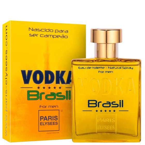 Vodka Brasil Yellow Paris Elysees Eau de Toilette - Perfume Masculino ...