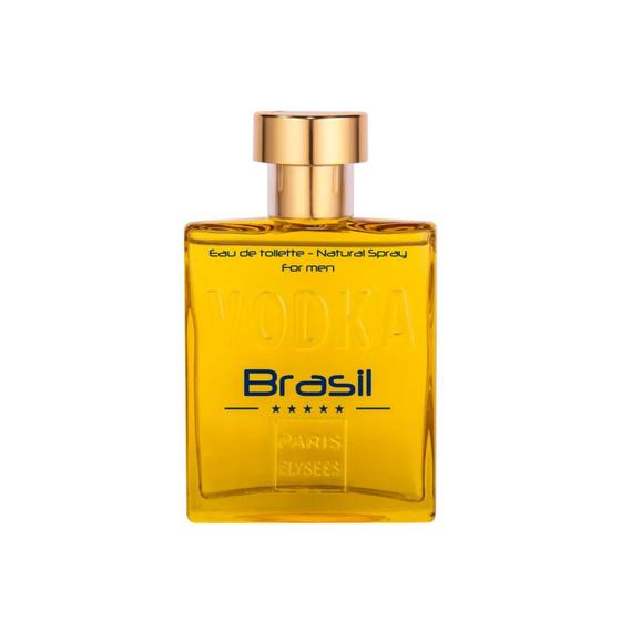 Vodka Brasil Yellow Paris Elysees Edt - Perfume Masc 100ml - Perfume ...