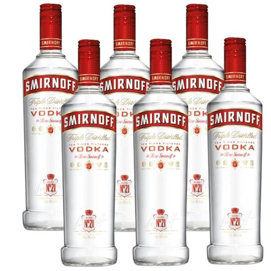 Vodka Smirnoff 998ml 06 Unidades - Vodka - Magazine Luiza