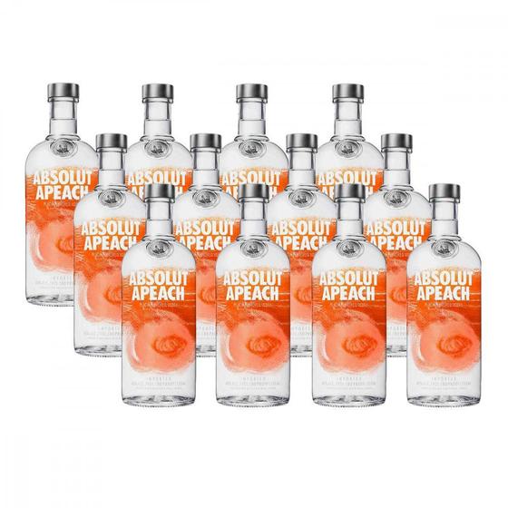Vodka Sueca Absolut Peach 750ml Caixa com 12 unidades - Vodka ...