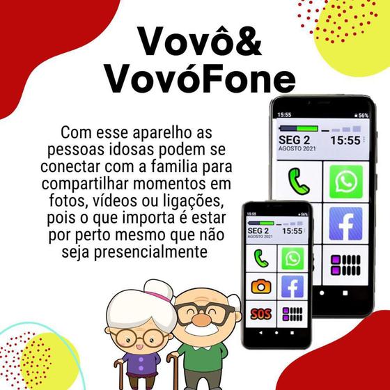 Vovo&vovofone128gb 4g redes sociais zap face insta - SAMSUNG - Samsung ...