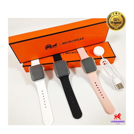 W59 Mini relógio inteligente para mulheres, 1.74 ", carga sem fio, temperatura corporal, ECG ...