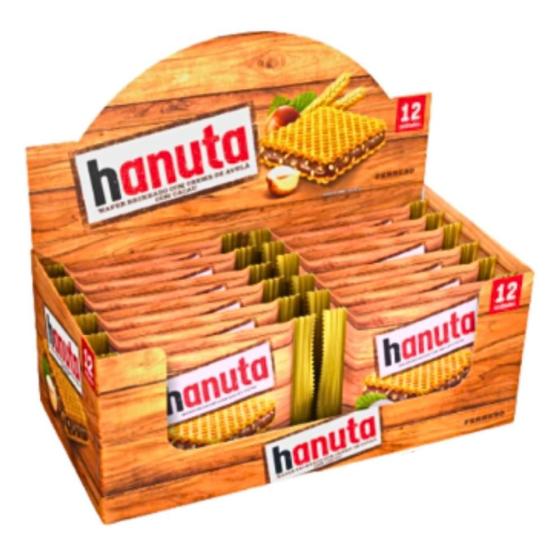 Wafer Hanuta c/ Creme De Avelã FERRERO 1 cx c/ 12un De 22g - Wafer ...