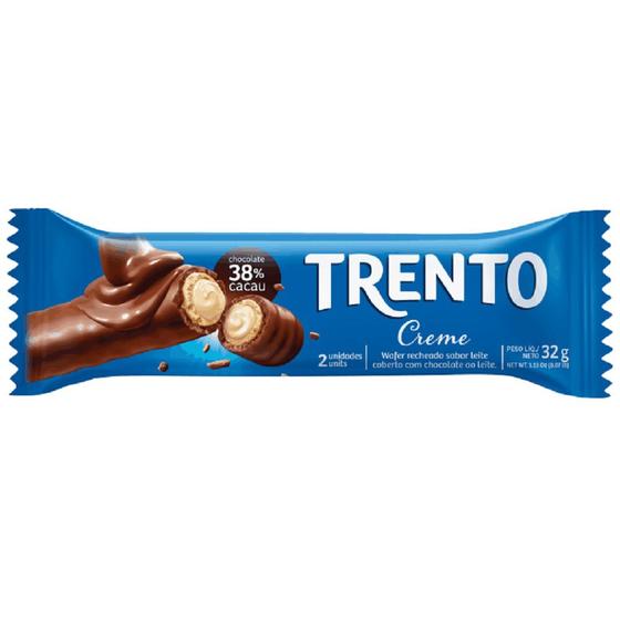 Wafer Recheado Sabor Leite com Cobertura de Chocolate ao Leite 32g 1 UN ...