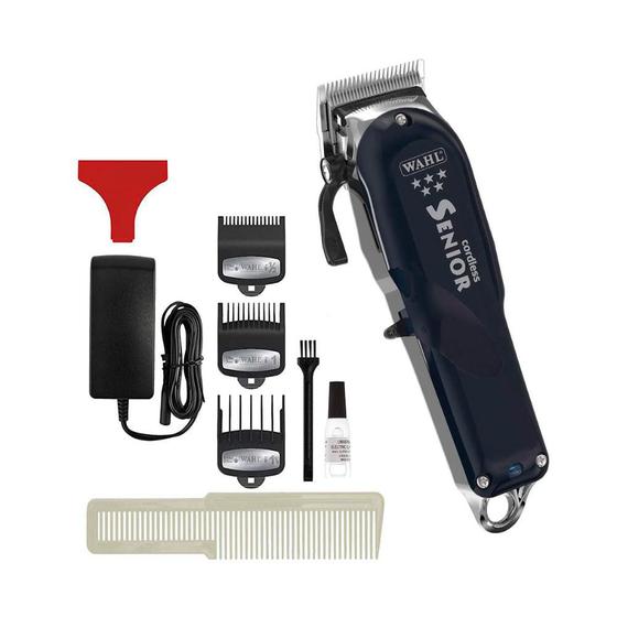 Wahl Senior Cordless máquina sem fio profissional com 3 pentes ...