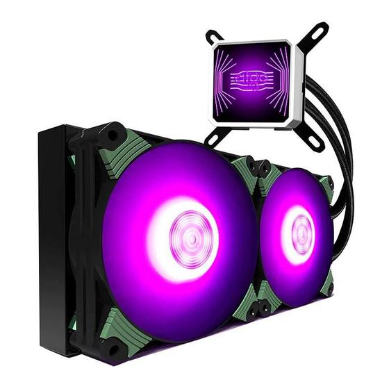 Water Cooler Aigo DarkFlash Icy T-240 ARGB - Water Cooler - Magazine Luiza