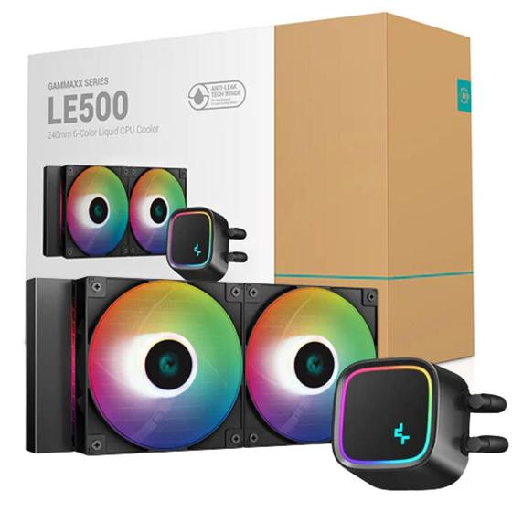 Water cooler deepcool gammaxx le500 luminacao com 6-color led anti-leak - Water Cooler ...