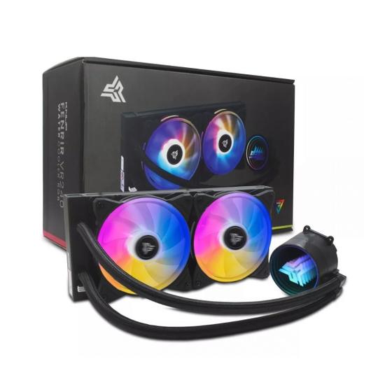 Water Cooler Duplo 240mm Led Rgb Cpu Intel Lga1700 Amd Am5 - KNUP ...