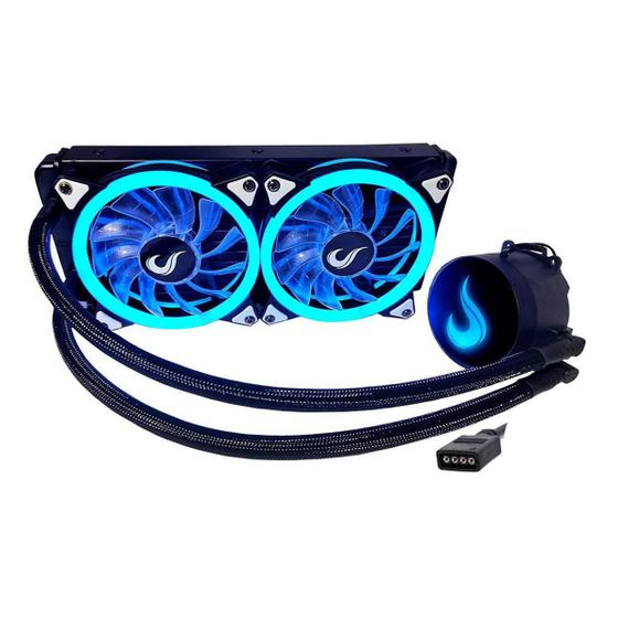 Water Cooler Fan Led Rgb 240mm Rise Mode Black Completo para Pc Gamer ...