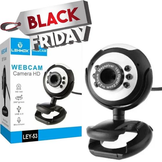 Webcam 6 leds 720p hd 30fps 360 graus original - LEHMOX - Webcam ...