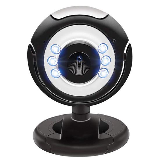 Webcam Câmera Hd 1080p 6 Leds Usb Microfone - LEHMOX - Webcam ...