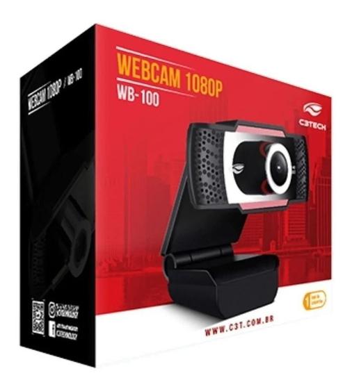 Webcam Full Hd 1080p Wb-100bk C3 Tech - C3Tech - Webcam - Magazine Luiza