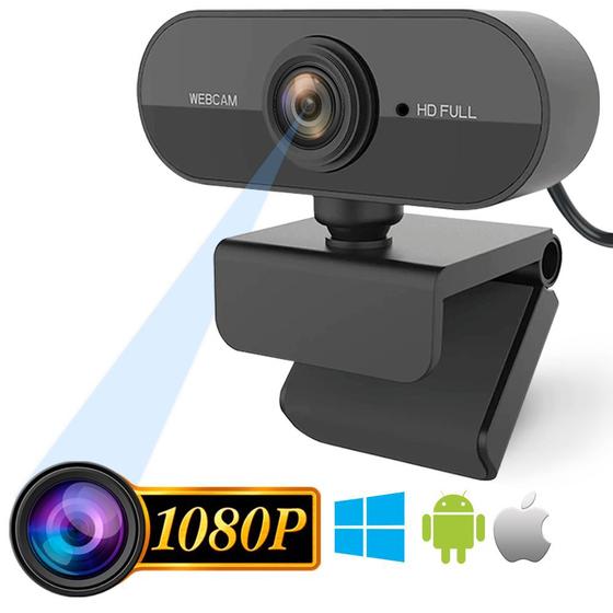 Webcam Full hd Câmera Para Computador Pc Com Microfone Usb - DTL ...