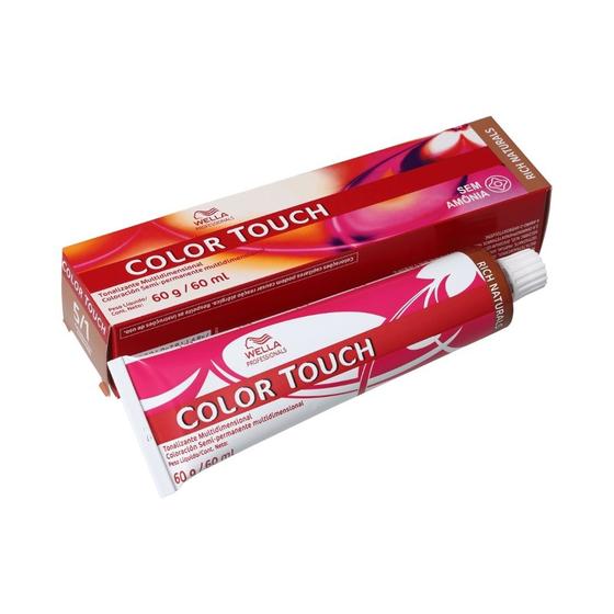 Wella Color Touch 5/37 Castanho Claro Dourado Marrom - Tonalizante 60g ...