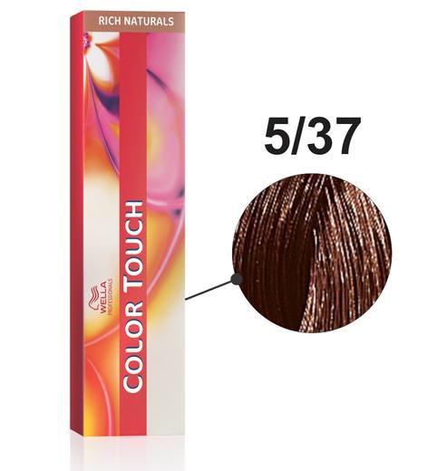 Wella Color Touch Rich Naturals 5-37 Castanho Claro Dourado Marrom 60ml - Tinta de Cabelo ...