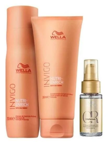 Wella Nutri-enrich Sh 250ml+cond 200ml+ol Reflection 30ml - Kit de ...