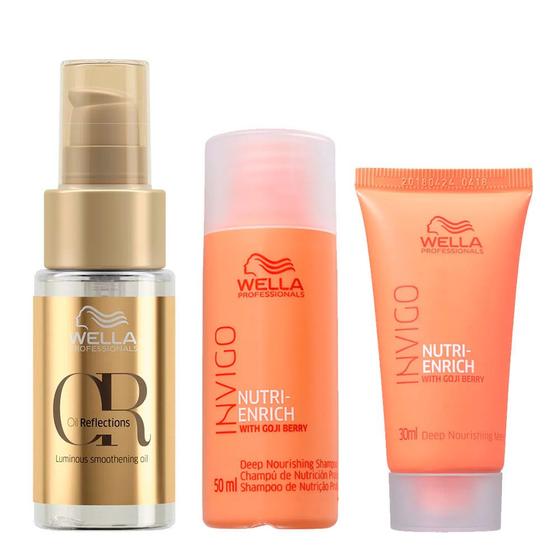 Wella Professionals Invigo Kit - Shampoo + Máscara + Óleo Oil ...