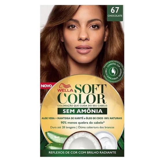 Wella Soft Color Coloração Sem Amônia- Selecione a Cor - Tinta de ...