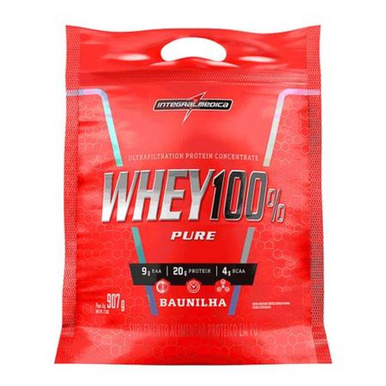 Whey 100 Pure 907g Integralmedica Proteína Concentrado Nota Fiscal