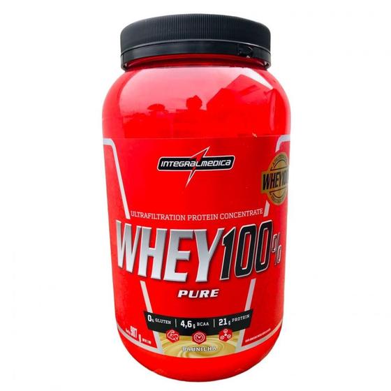 Whey 100 Pure Pote 907g Sabor Baunilha Integralmédica Whey
