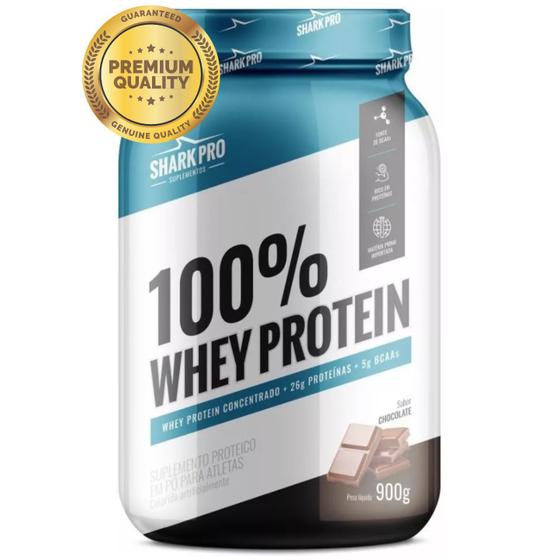 Whey 100% Shark Pro 900g - Proteína Concentrada do Soro do Leite - Whey ...