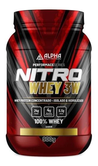 Whey 3W Nitro Alpha Nutrition 900g - Alpha Nutition - Whey Protein - Magazine Luiza