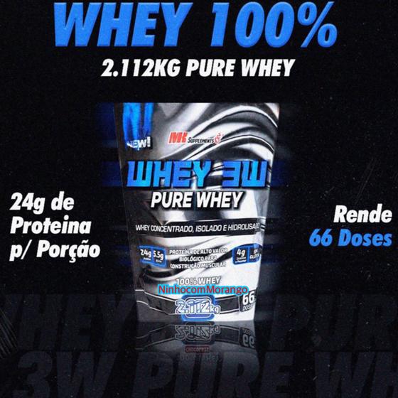 Whey 3w Pure whey - Mk supplements - Massa Muscular - Magazine Luiza