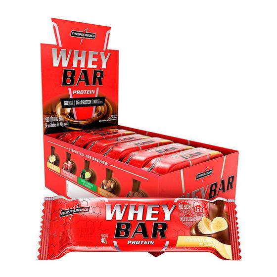 Whey Bar Protein (Caixa c/ 24 unidades de 40g cada) - Integralmédica ...