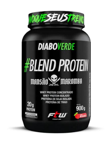 Whey Blend Protein Ftw Diabo Verde Mansão Maromba 900g Morango ...