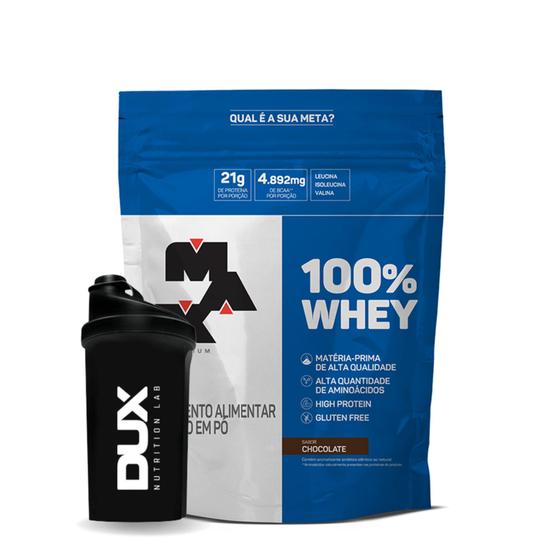 Whey Concentrado 100 Max Titanium + Coqueteleira Dux - Whey Protein ...