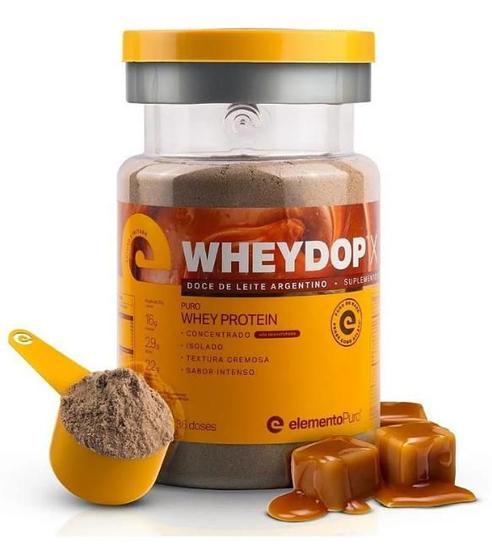 Whey Dop Doce De Leite Argentino 900g - Elemento Puro - Whey Protein - Magazine Luiza