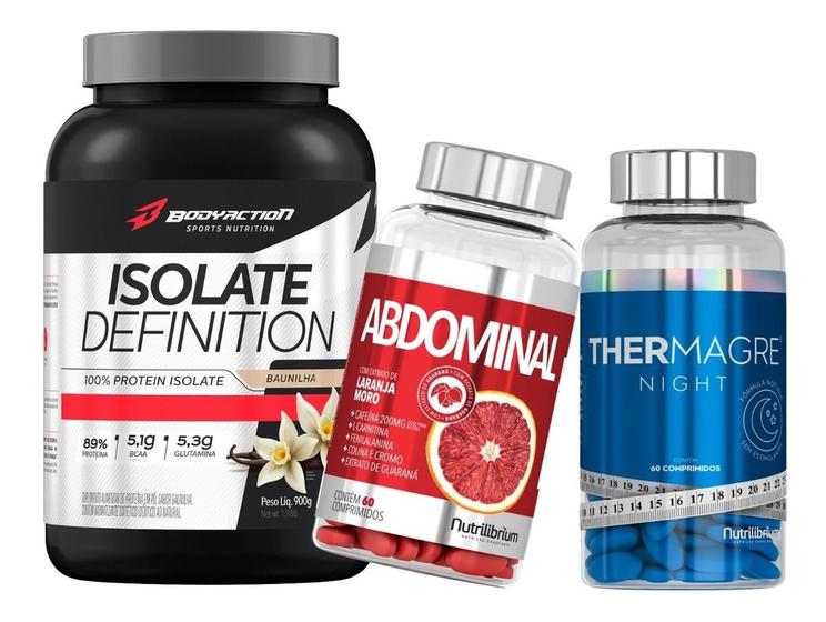 Whey Isolate Definition 900g + Combo Dia e Noite - Body Action ...