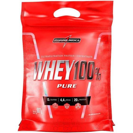 Whey Protein 100% concentrada 900g Refil integralmedica - Massa ...