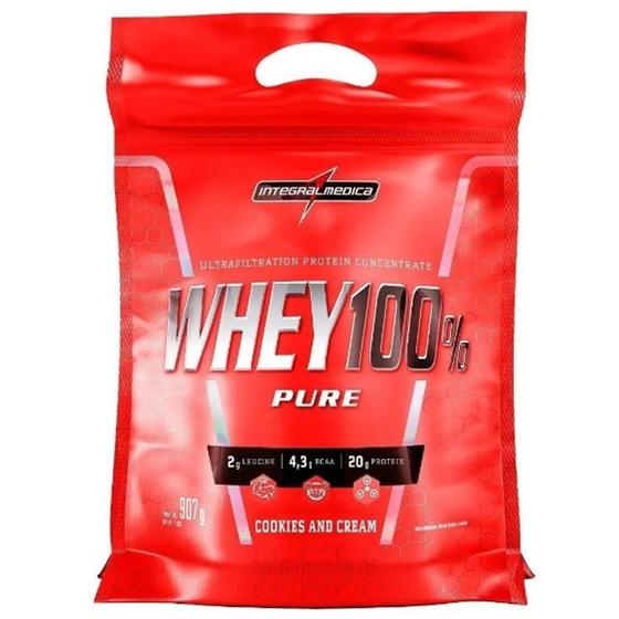 Whey Protein 100 Concentrado Puro Proteina Cookies And Cream 907g