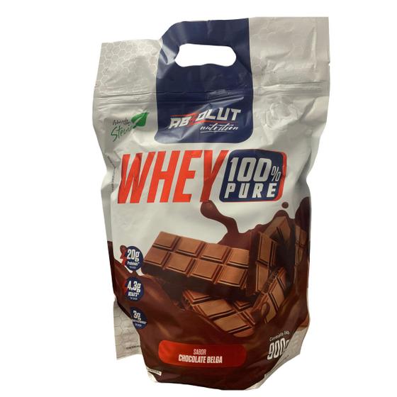 Whey Protein 100% LUT Concentrado Sabor Chocolate Belga Refil 900g Absolut Nutrition - Whey ...