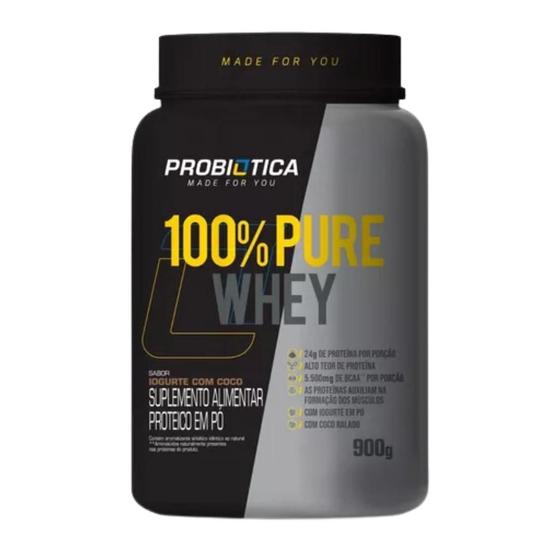 Whey Protein 100% Pure 900g Pote - Probiotica - Probiótica - Whey Protein - Magazine Luiza