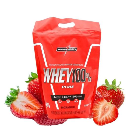 Whey Protein 100 Pure 907 Gr Integral Medica Refil Integralmedica