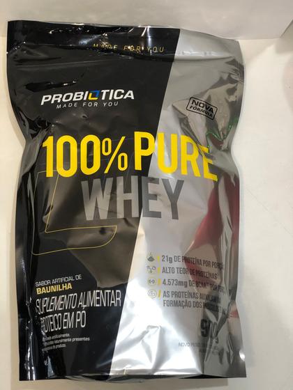Whey Protein 100 Pure Probiótica 900g Refil Sabores Massa Muscular