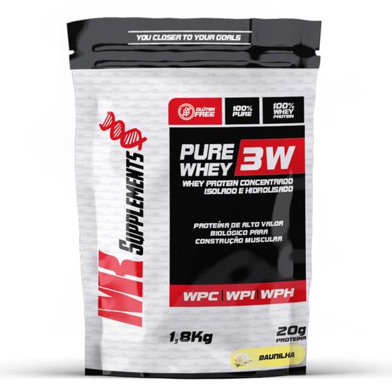 Whey Protein 3W Pure Whey Refil 1,8Kg - MK Supplements - Whey Protein - Magazine Luiza