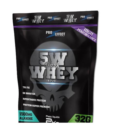 Whey Protein 5w Dark Insane 2kg Pro Effect Refil - Fn Forbis - Kit de ...