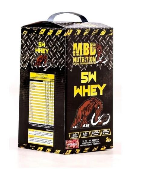 Whey Protein 5W Mbd Nutrition 2Kg - Morango - Whey Protein - Magazine Luiza