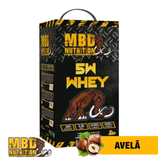 Whey Protein 5W MBD Nutrition 2kg - Proteína Concentrada Isolada ...